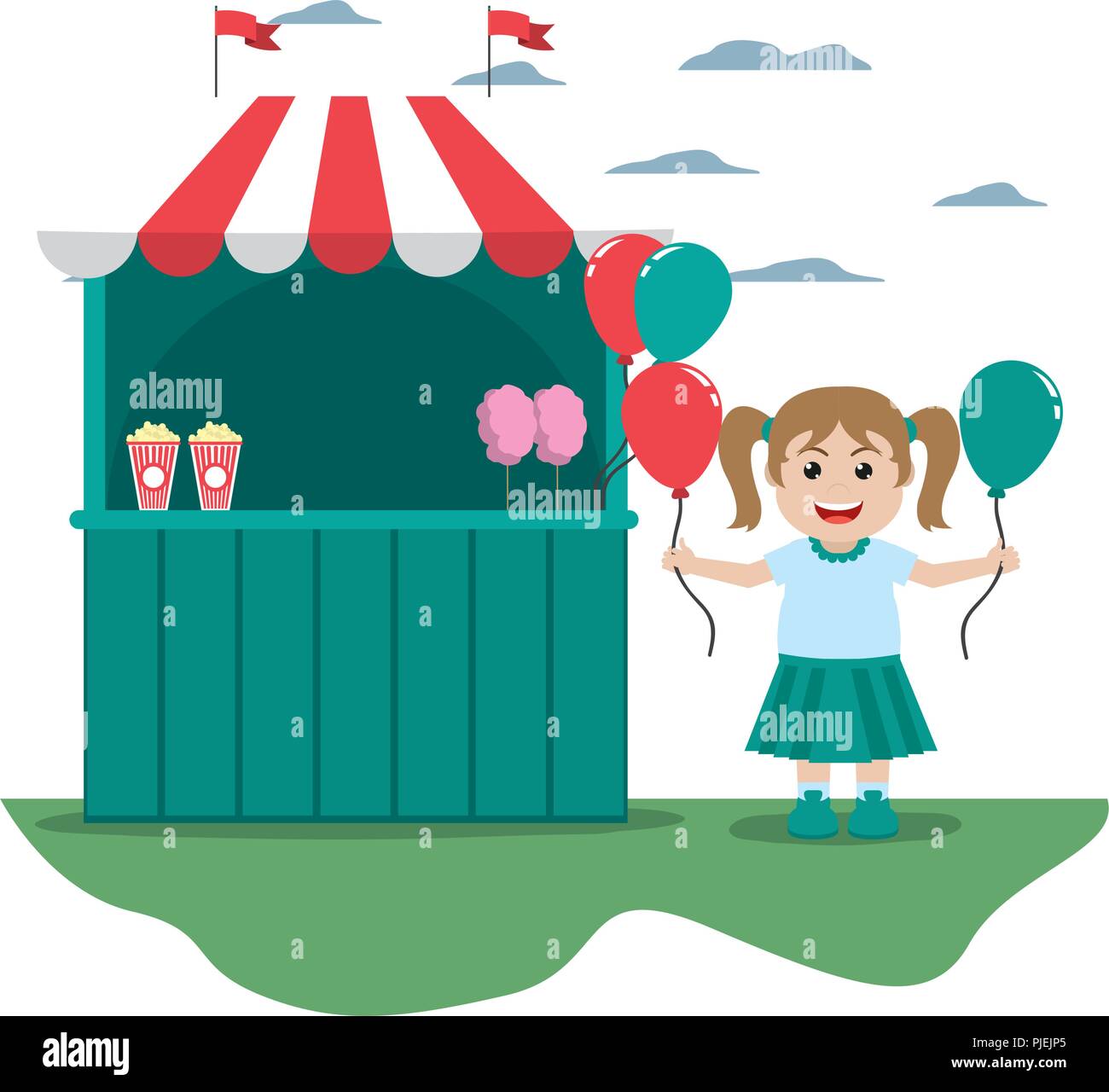 The carnaval shop Stock Vector Images - Alamy