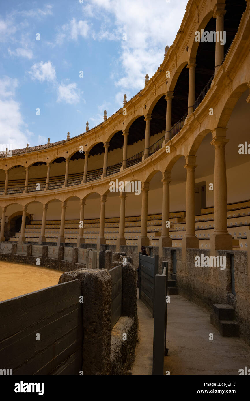 The Plaza de Toros de Ronda in Ronda, Spain, the first bullfighting ...