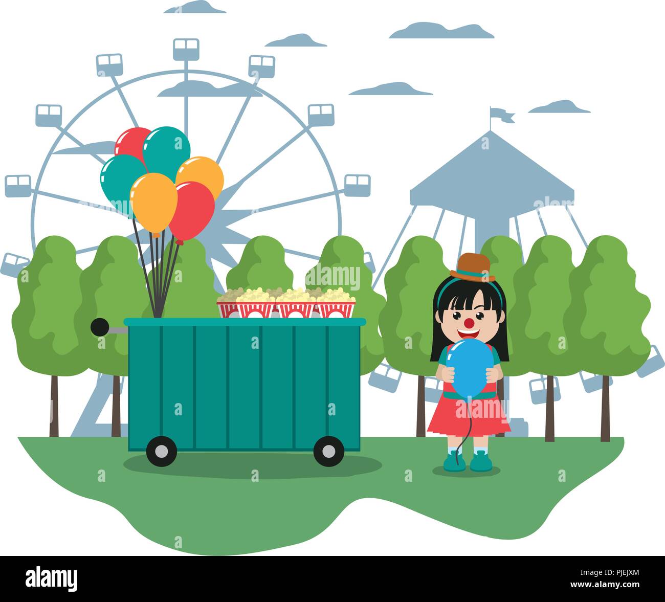 Circus clown car Stock Vector Images - Alamy