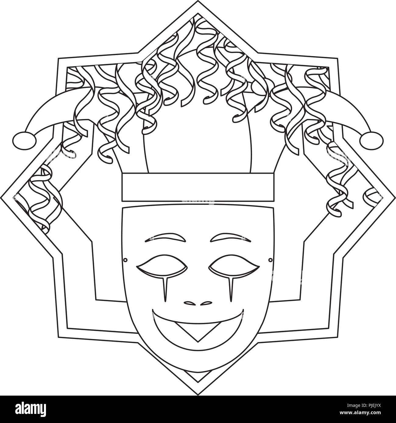 Jester design Black and White Stock Photos & Images - Alamy