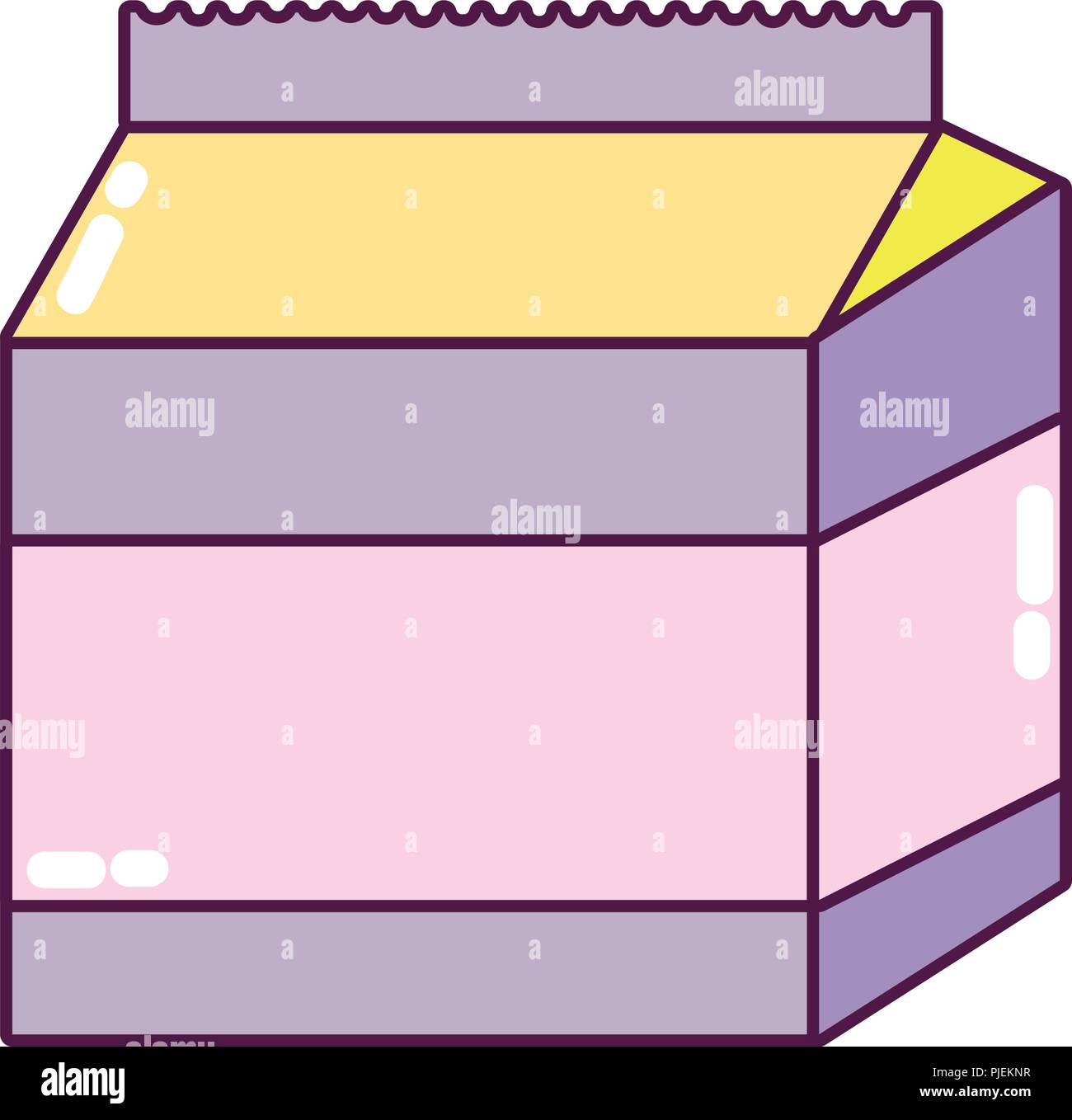 fresh milk box healthy product Stock Vector Image & Art - Alamy