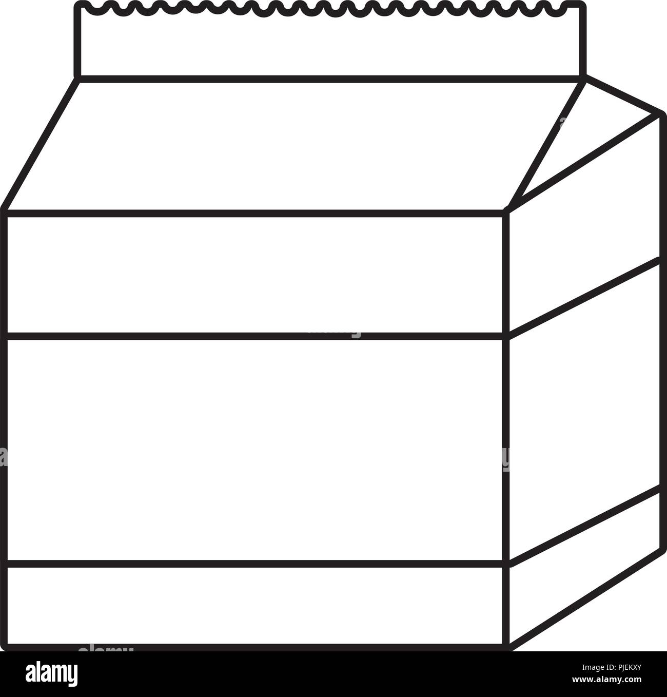 line fresh milk box healthy product Stock Vector Image & Art - Alamy