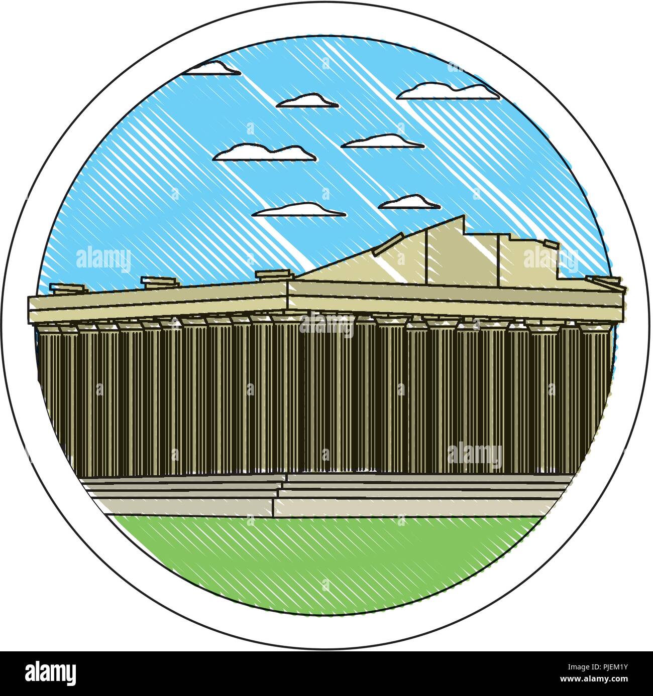 Royal palace athens Stock Vector Images - Alamy