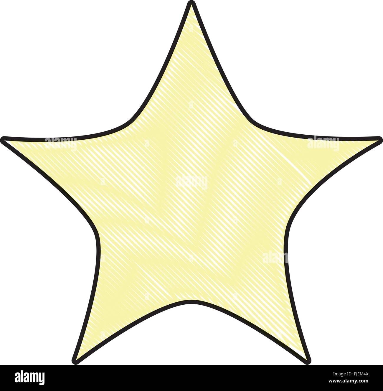 doodle nice bright star in the sky design Stock Vector Image & Art - Alamy