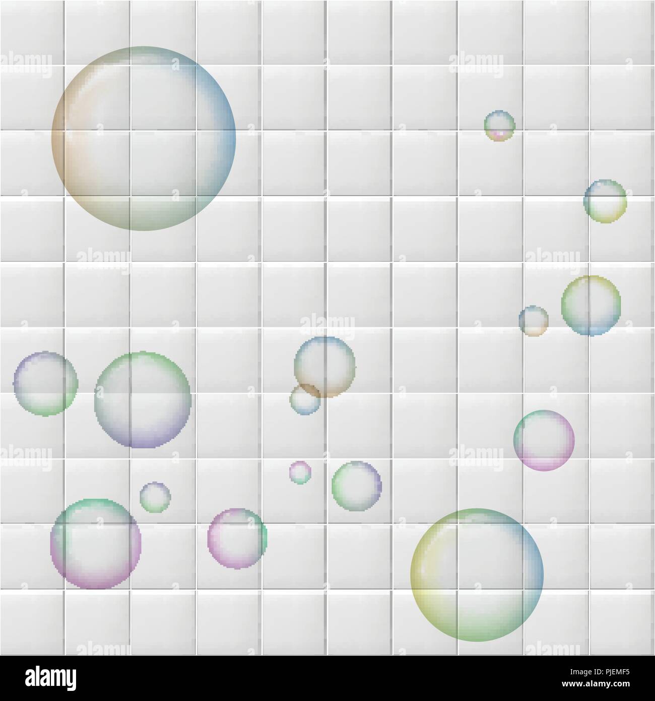 Ceramic Tile background. Vector illustration. Cleaning Bubble Stock ...
