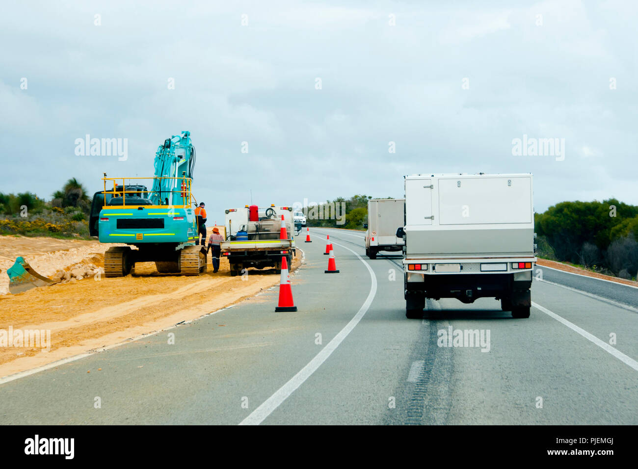 Asphalt road upgrade hi-res stock photography and images - Alamy