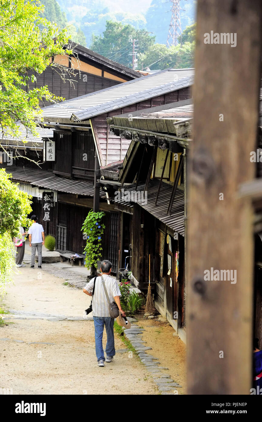 Tsumago, an old townscape preserved area in Japan Stock Photo - Alamy