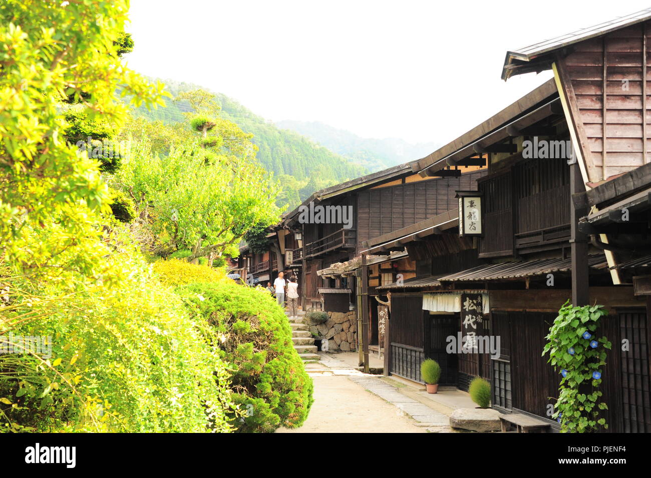 Tsumago, an old townscape preserved area in Japan Stock Photo - Alamy