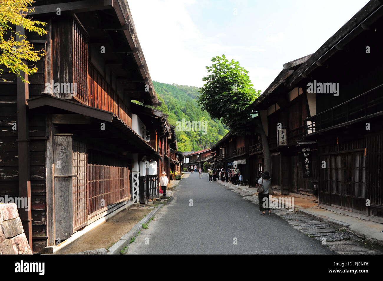 Tsumago, an old townscape preserved area in Japan Stock Photo - Alamy