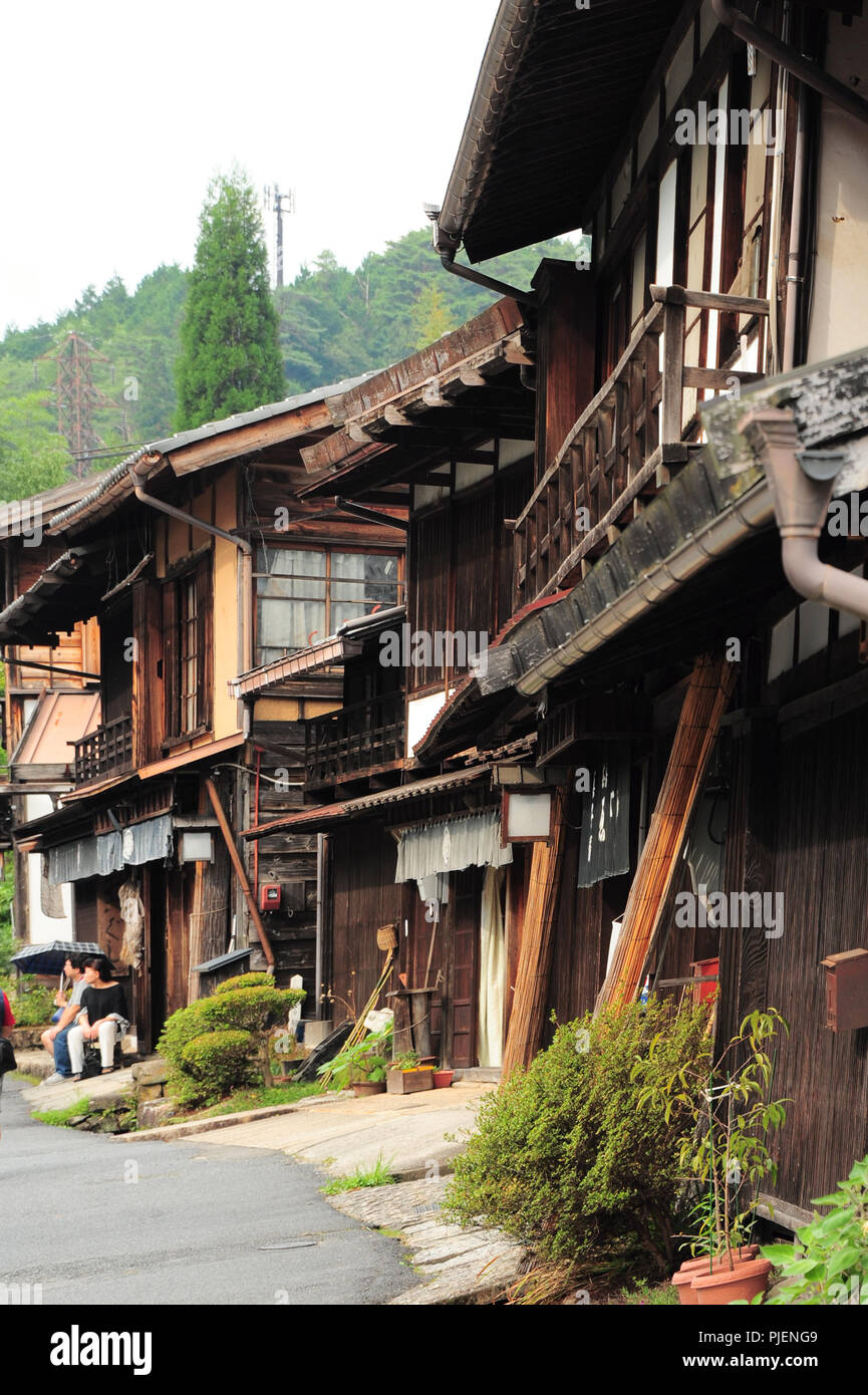 Tsumago, an old townscape preserved area in Japan Stock Photo - Alamy