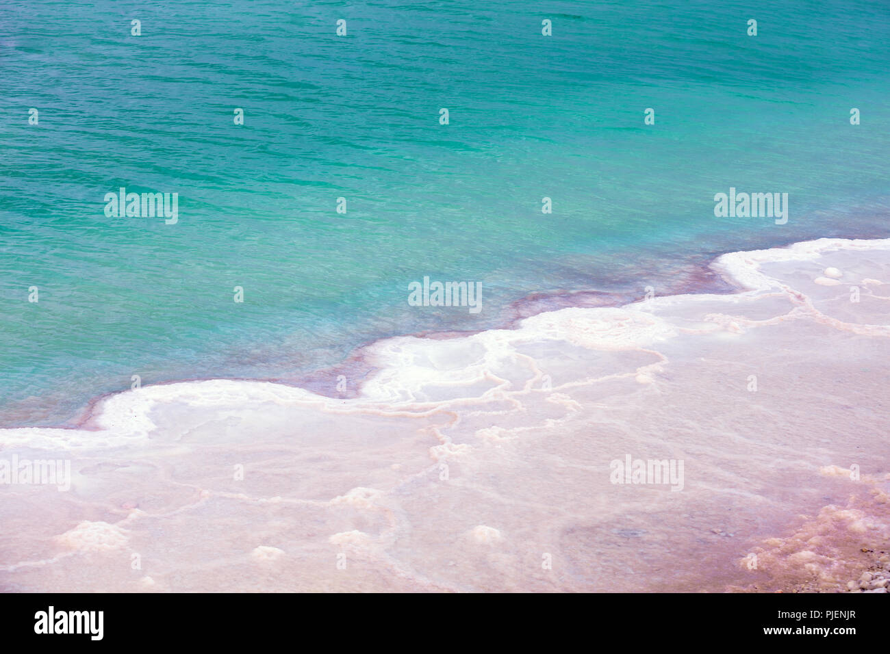Abstract nature background. A salt pattern of Dead Sea shore Stock ...