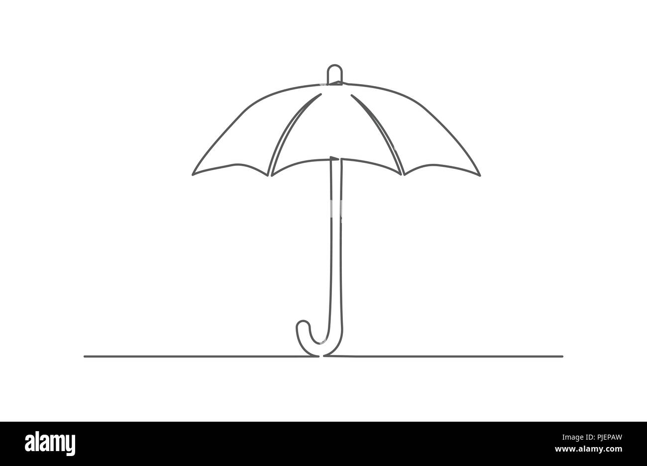 One line drawing open Cut Out Stock Images & Pictures - Alamy