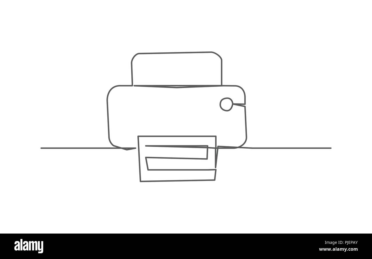 Printer graphic Cut Out Stock Images & Pictures - Alamy