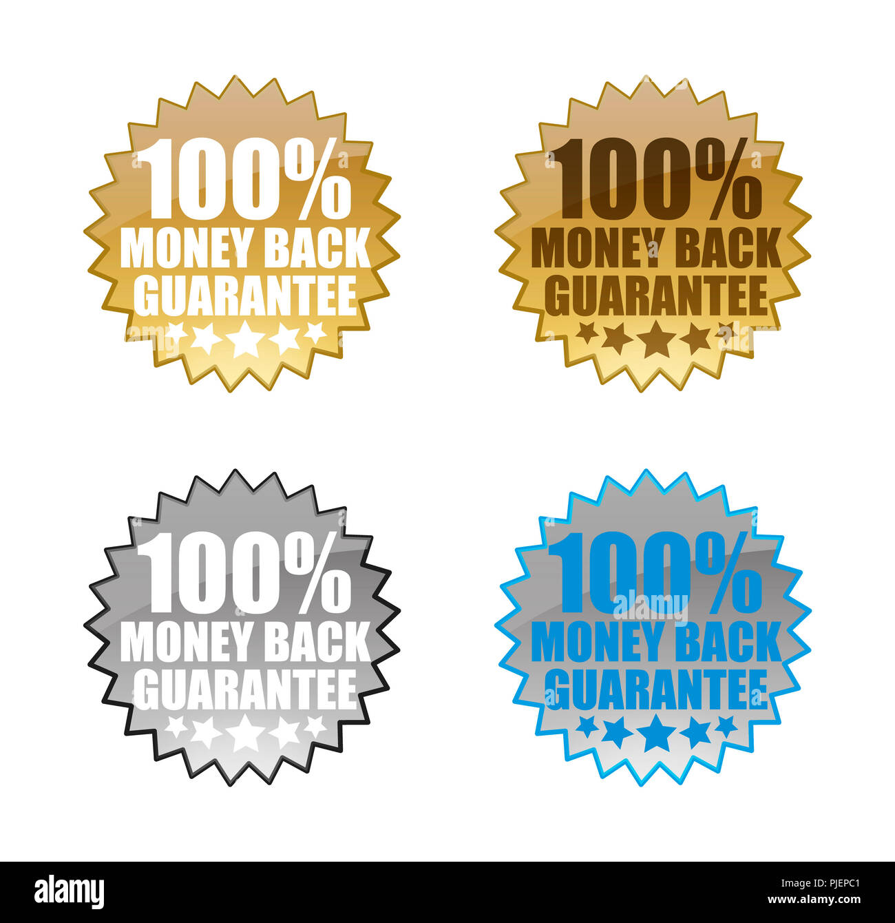 Label hundred percent gold Cut Out Stock Images & Pictures - Alamy