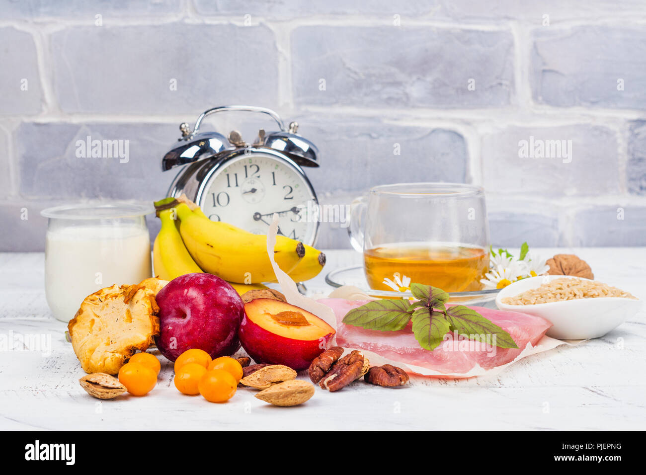 Best food for getting sleep. Foods rich of tryptophene and melatonin ...