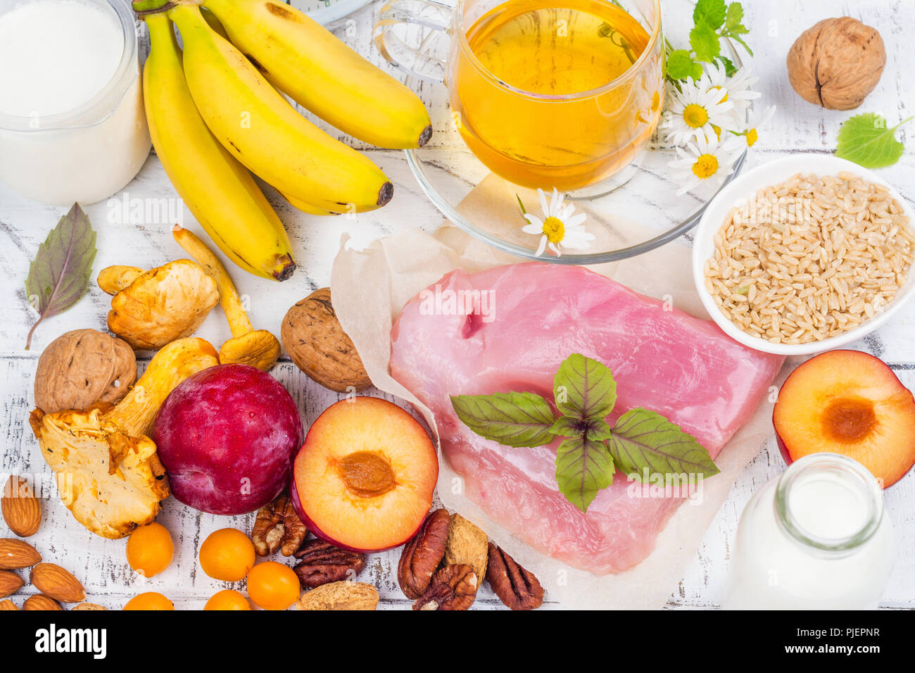 Best food for getting sleep. Foods rich of tryptophene and melatonin ...