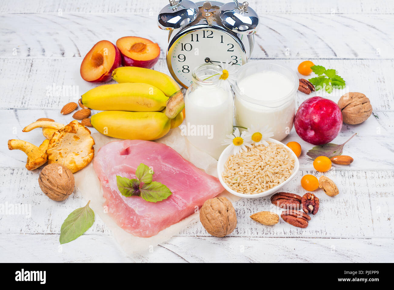 Best food for getting sleep. Foods rich of tryptophene and melatonin ...