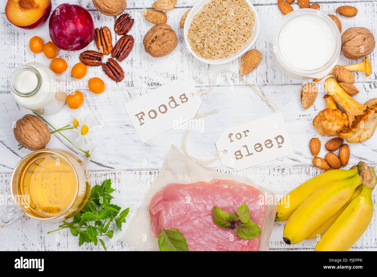 Best food for getting sleep. Foods rich of tryptophene and melatonin ...