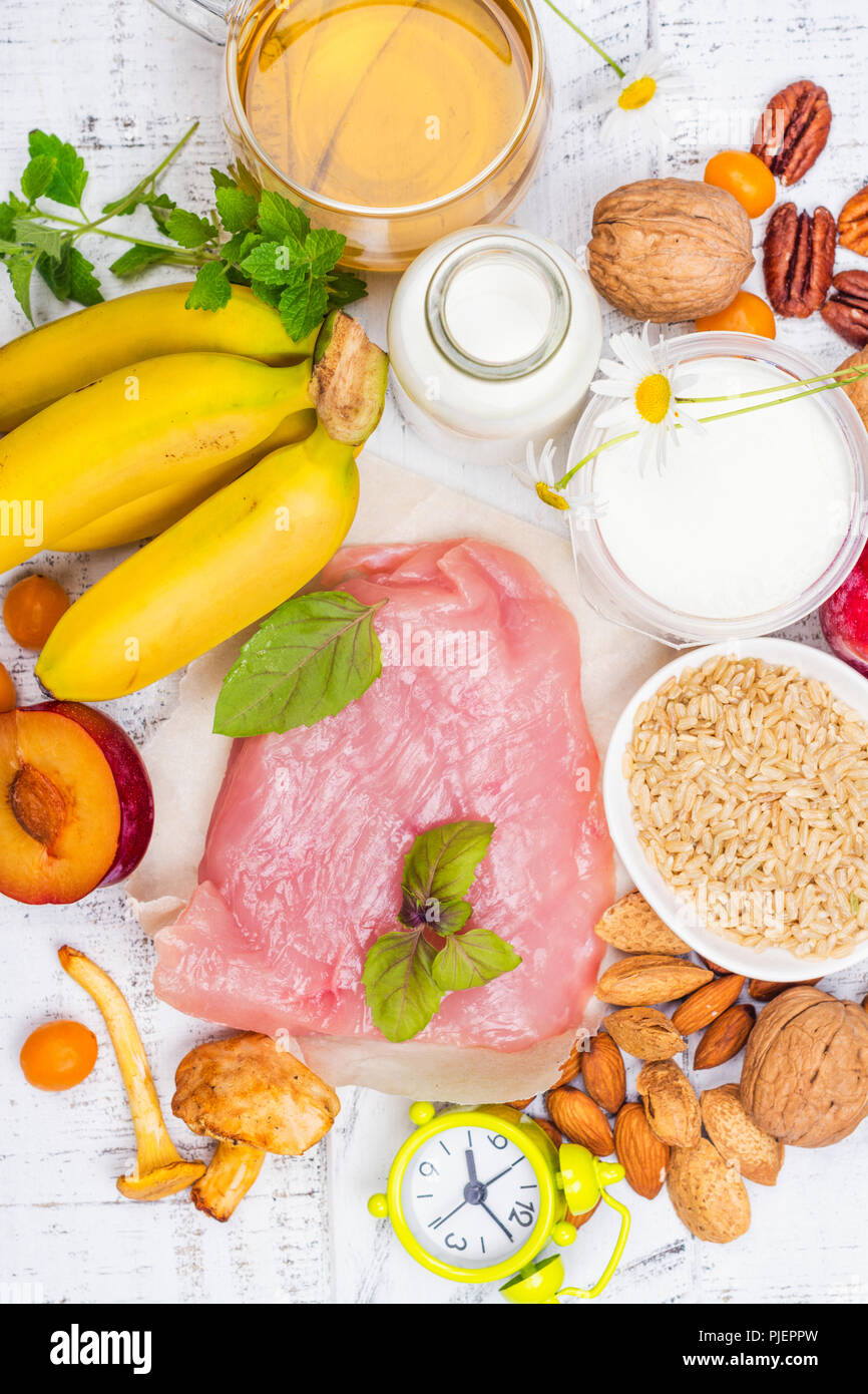 Best food for getting sleep. Foods rich of tryptophene and melatonin ...
