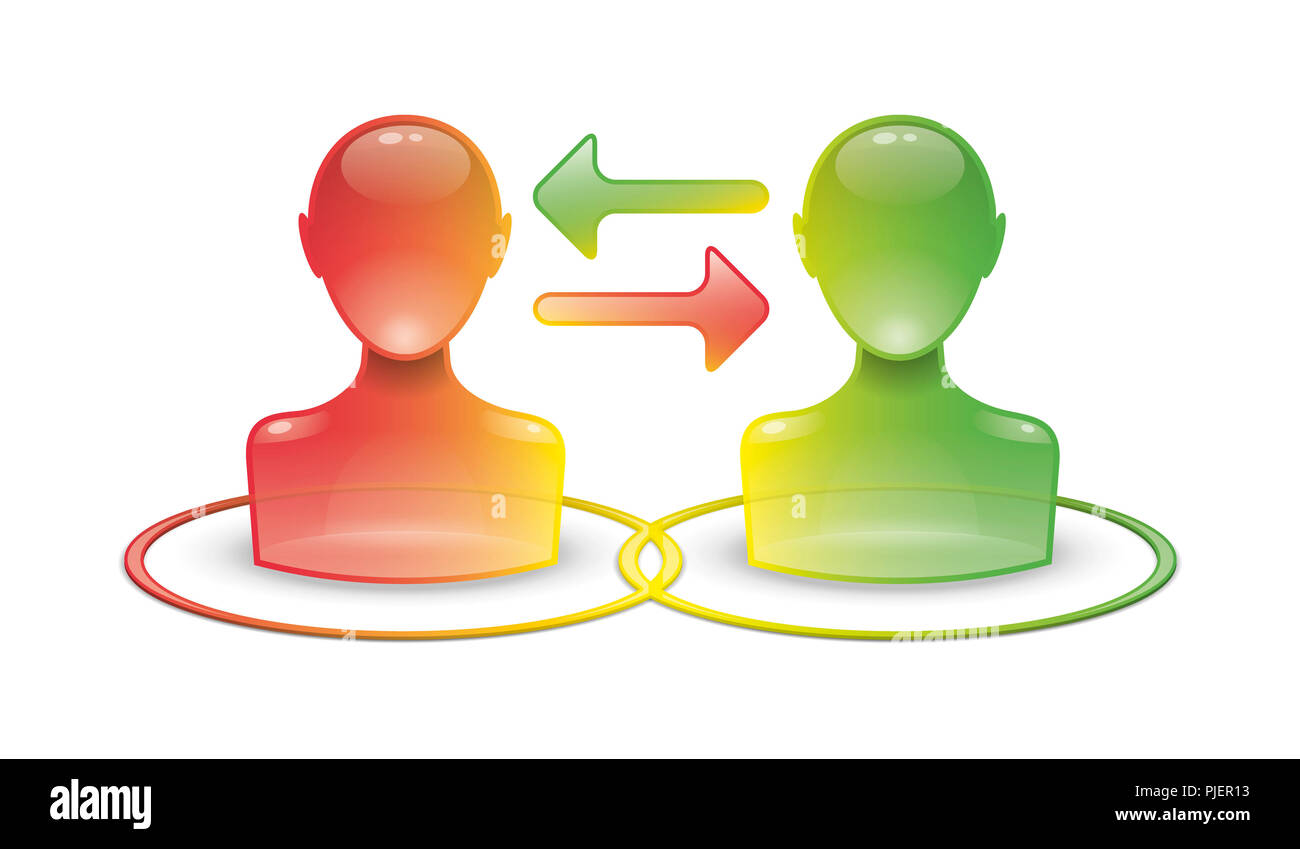 Business teamwork communication vector Cut Out Stock Images & Pictures ...