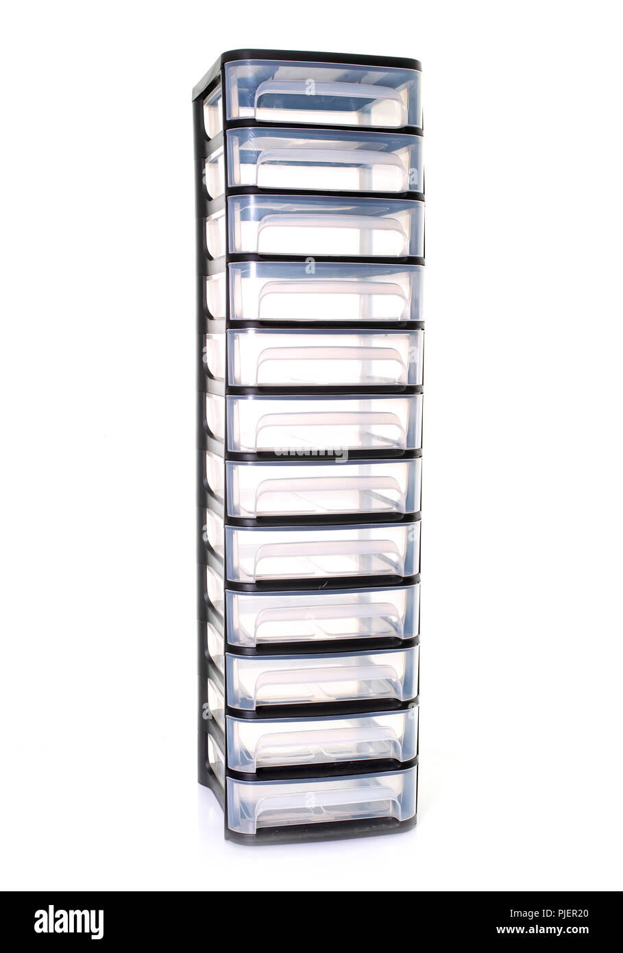 storage plastic box in front of white background Stock Photo - Alamy