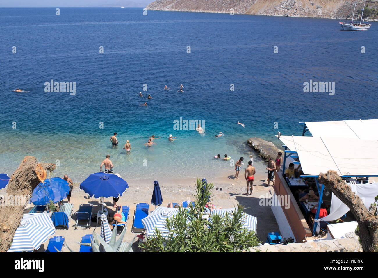 Symi island greece beach hi-res stock photography and images - Alamy