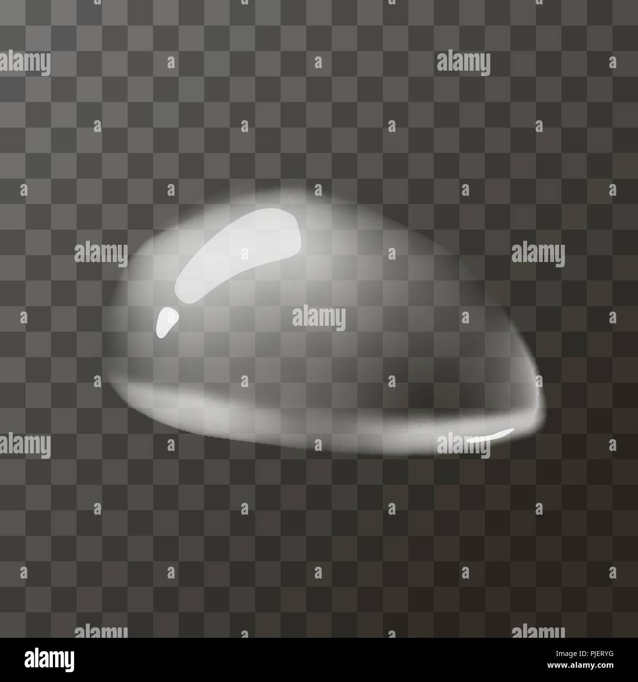 One drop of water on transparent background Stock Vector Image & Art ...