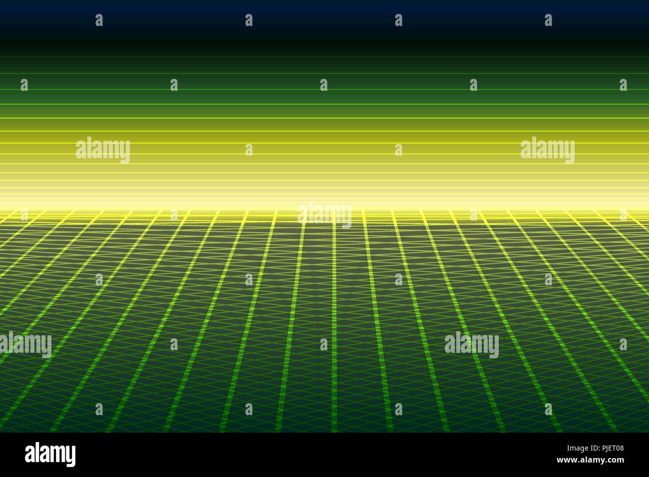Green perspective grid, 3d dimension Stock Vector Image & Art - Alamy