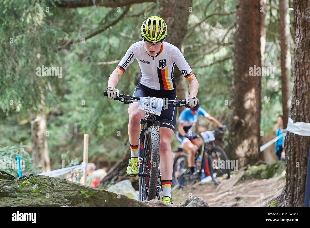 Lenzerheide, Switzerland. 5th September 2018. Emma Eydt during the UCI ...