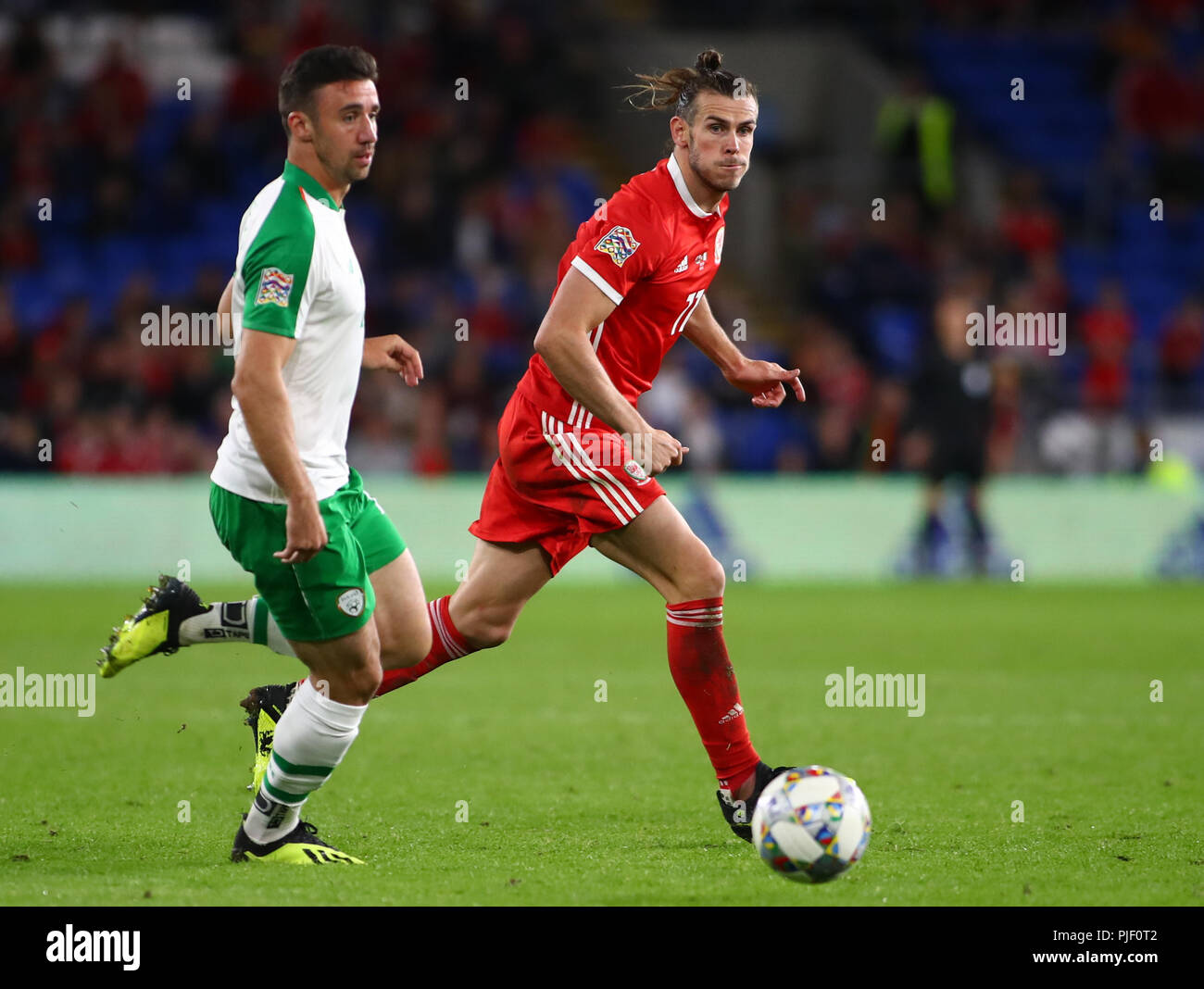 Gareth bale cardiff 2018 hi-res stock photography and images - Alamy