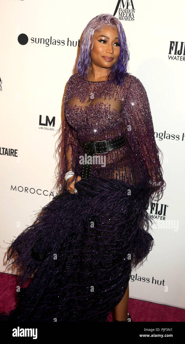 New York City, New York, USA. 6th Sep, 2018. Hip hop artist NICKI MINAJ ...