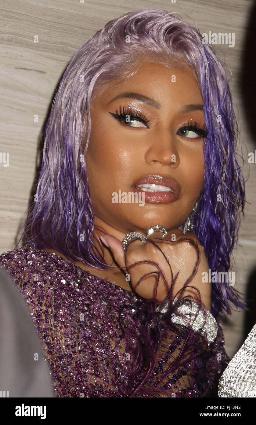 New York City, New York, USA. 6th Sep, 2018. Hip hop artist NICKI MINAJ ...