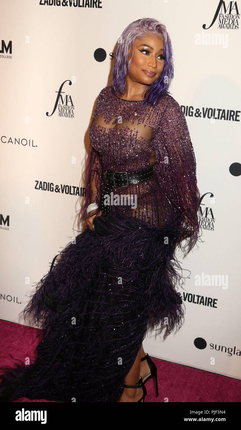 New York City, New York, USA. 6th Sep, 2018. Hip hop artist NICKI MINAJ ...