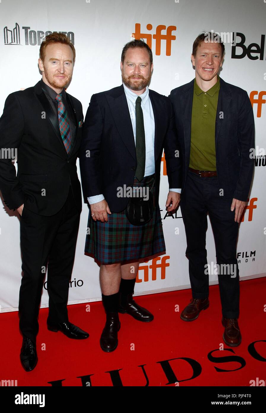 Toronto, ON. 6th Sep, 2018. Tony Curran, Jamie Michie, Sam Spruell at ...