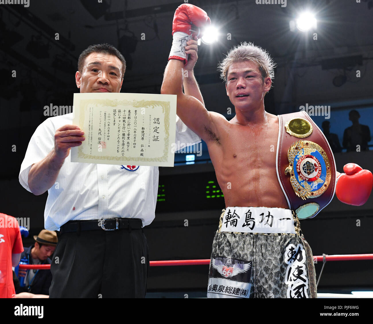 Tokyo, Japan. 14th June, 2018. (R-L) Hiroaki Teshigawara (JPN), Yuji ...