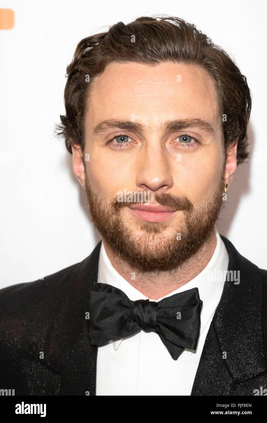 Aaron Taylor-Johnson attends the premiere of 'Outlaw King' during the ...