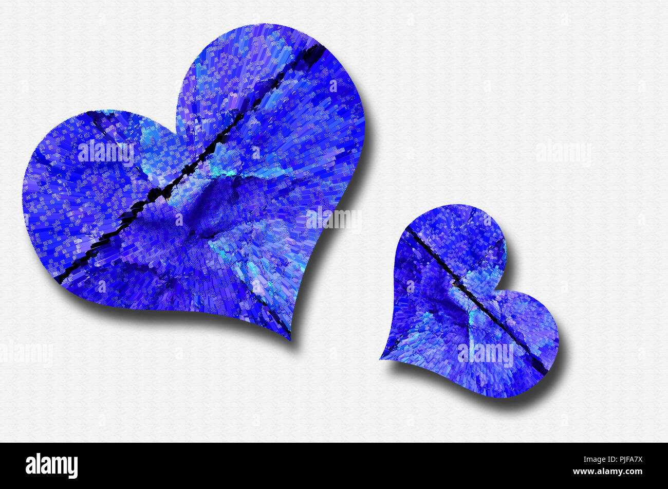 Blue hearts hi-res stock photography and images - Alamy