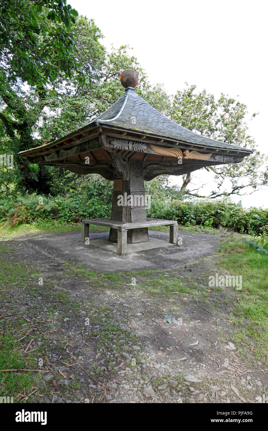 Angel's wings, a 19th century wooden shelter built by Sir James Hamlyn ...
