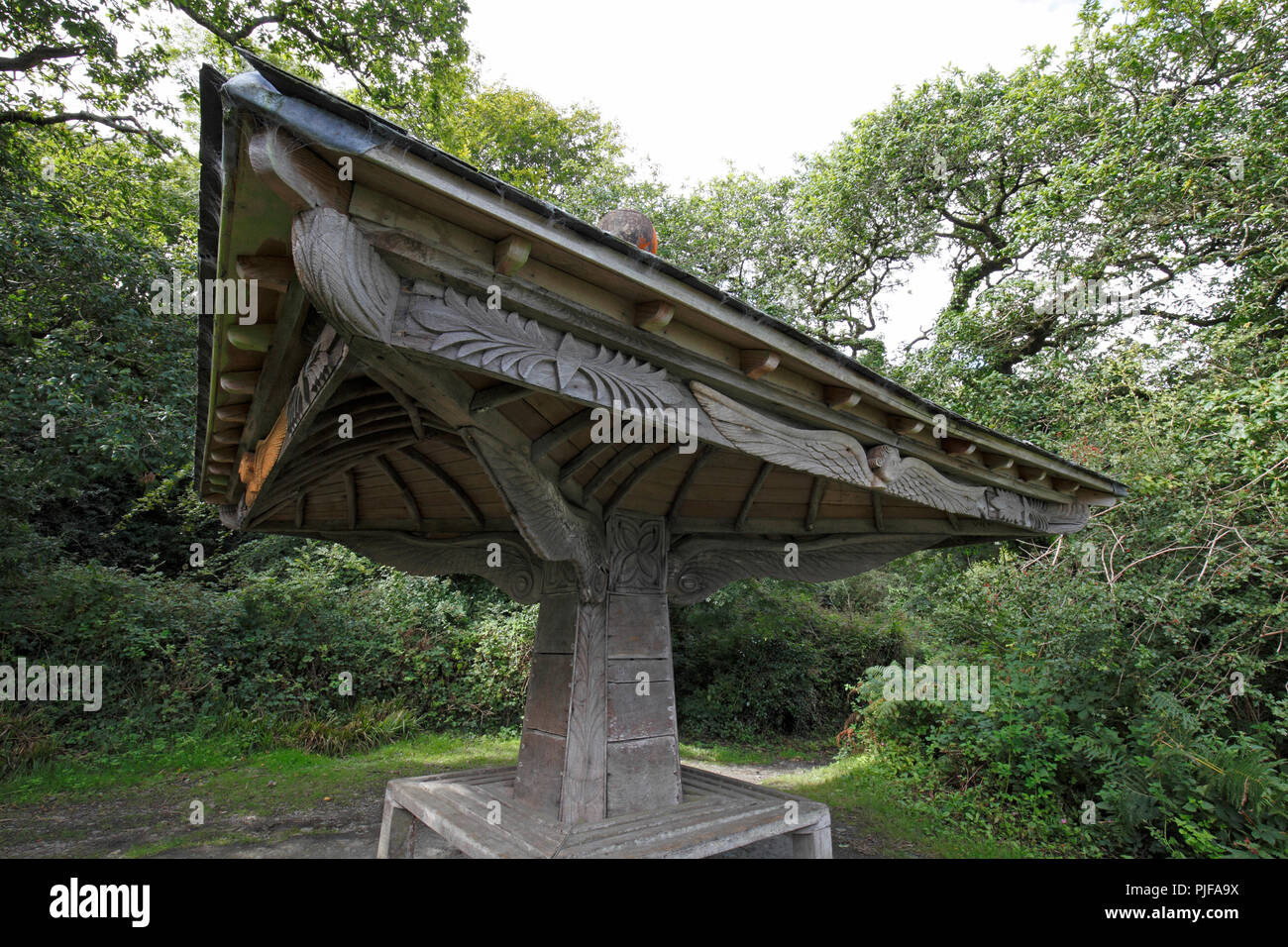 Angel's wings, a 19th century wooden shelter built by Sir James Hamlyn ...
