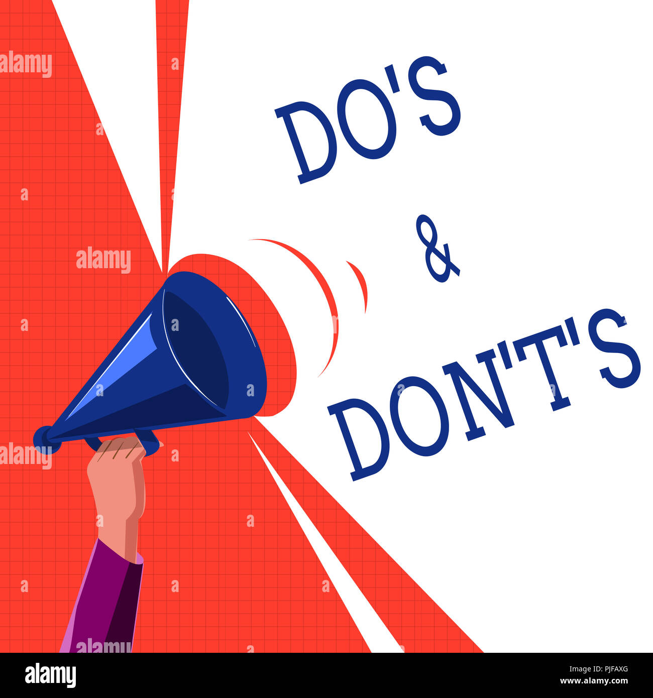 Writing note showing Do s is and Don t not s is. Business photo ...