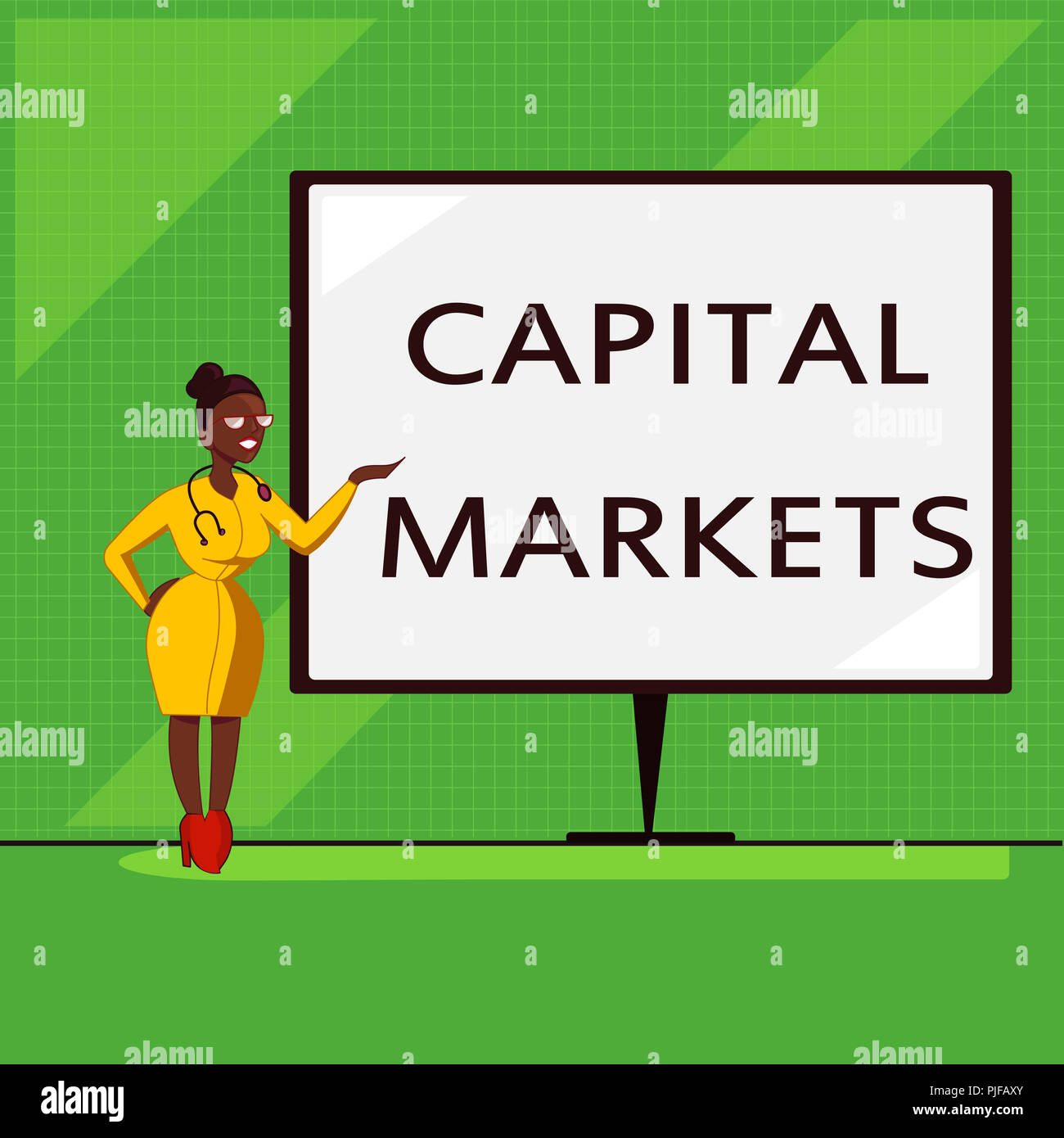 Conceptual hand writing showing Capital Markets. Business photo ...