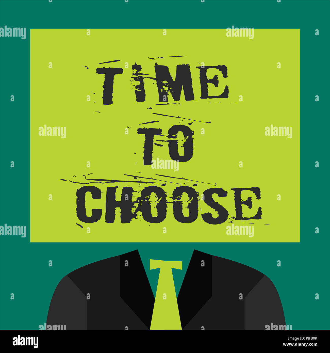 Text sign showing Time To Choose. Conceptual photo Judging the merits ...