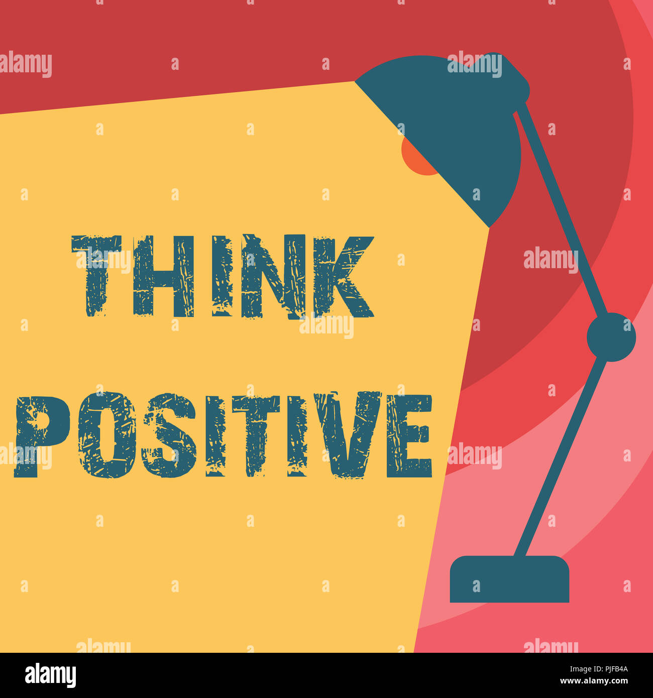 Handwriting text writing Think Positive. Concept meaning The tendency ...