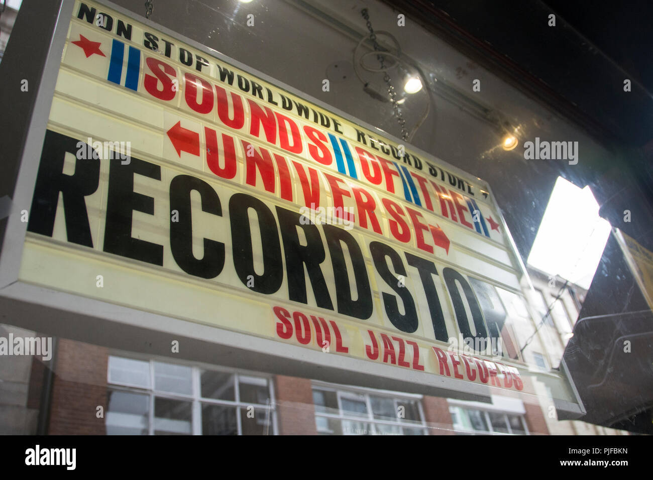 Sounds of the Universe record store on Broadwick Street, Soho, London ...