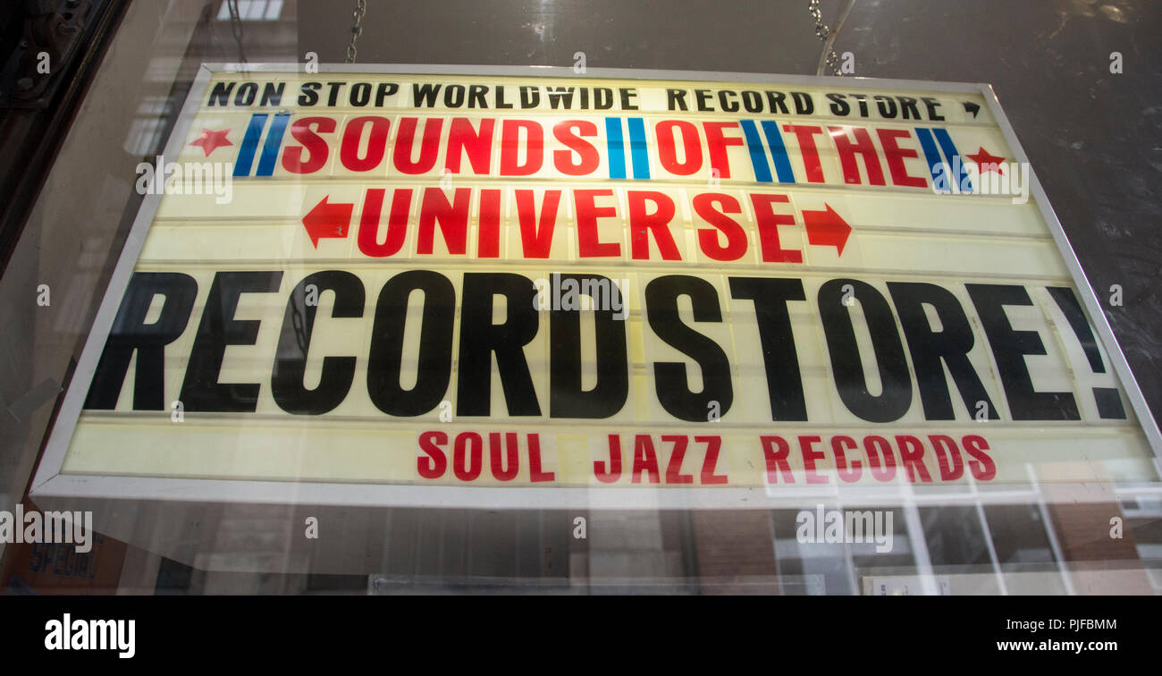 Sounds of the Universe record store on Broadwick Street, Soho, London ...