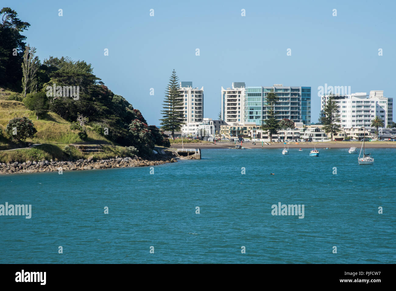 Tauranga, North Island, New Zealand-December 16,2016: Waterfront ...