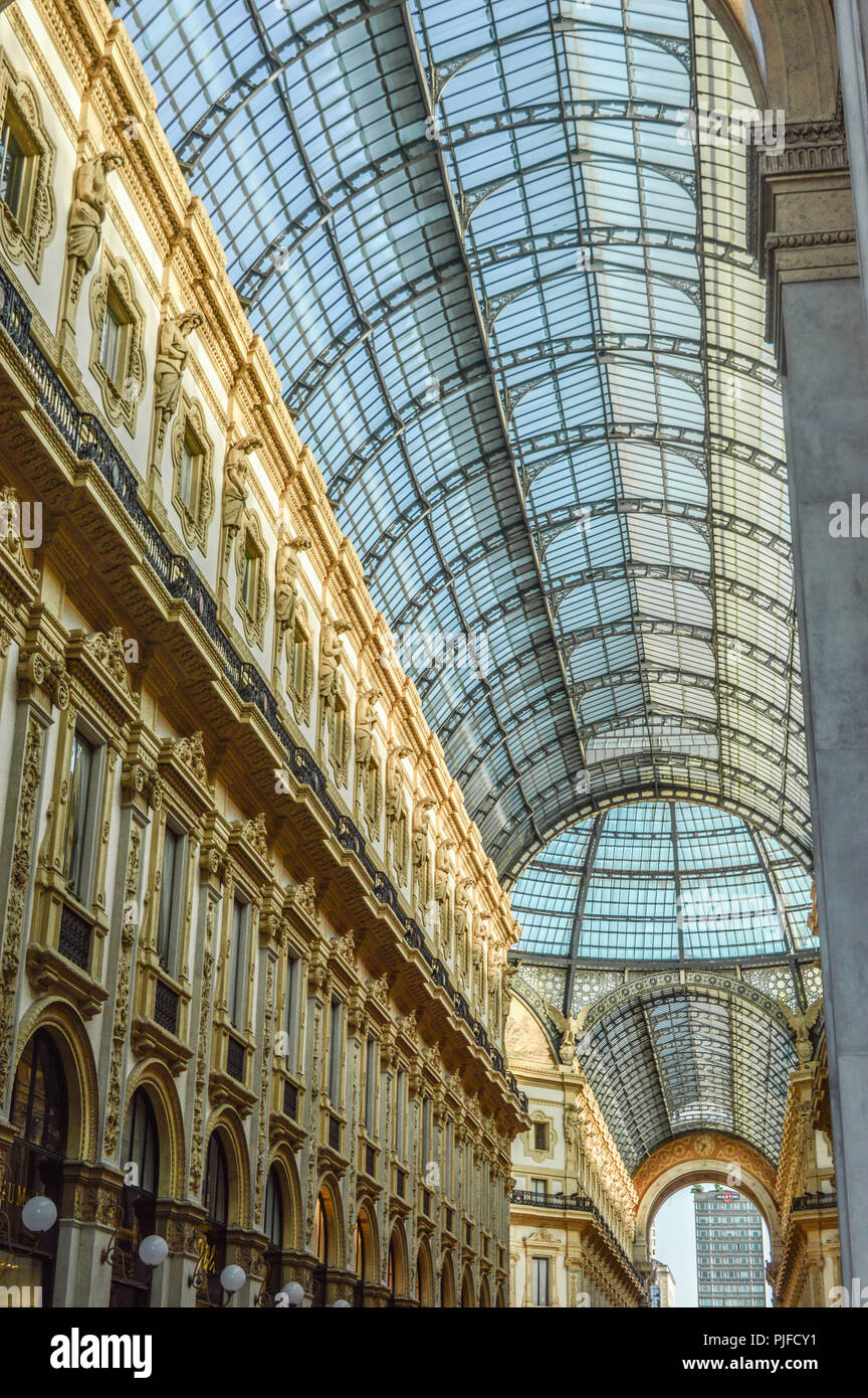 Italy Europe travel Milano Milan City Vittorio Emanuele Galleria ...