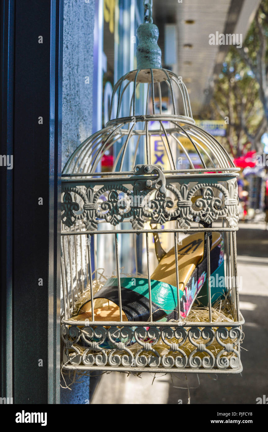 woman shoe in a cage Stock Photo - Alamy