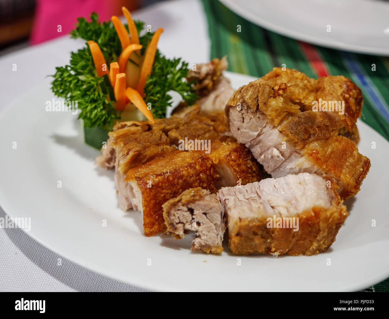 Traditional Philippines Food - Lechon Kawali Stock Photo - Alamy