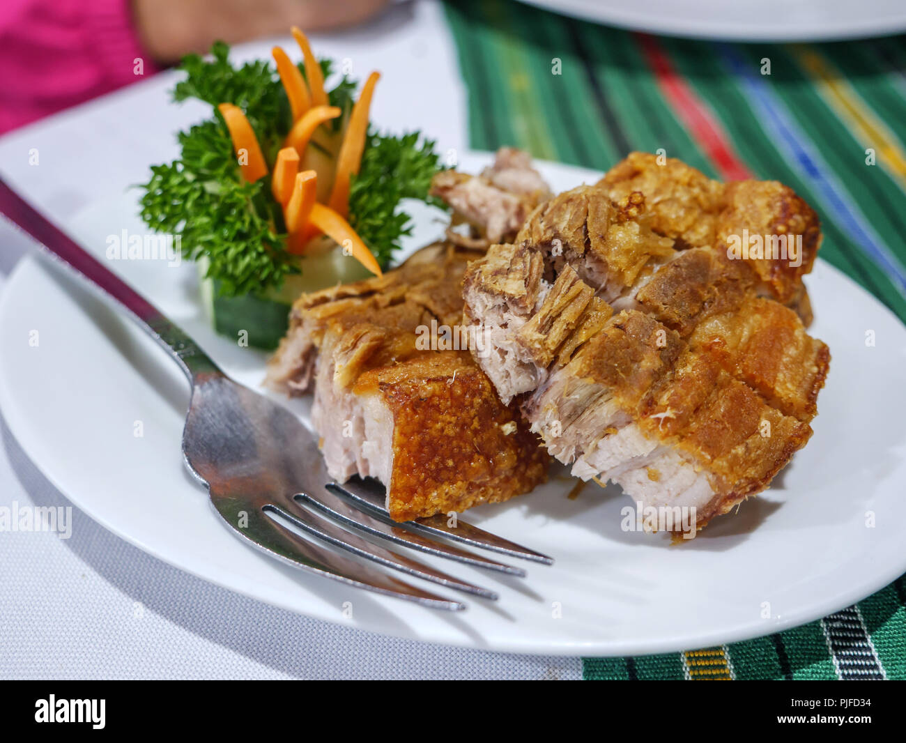 Traditional Philippines Food - Lechon Kawali Stock Photo - Alamy
